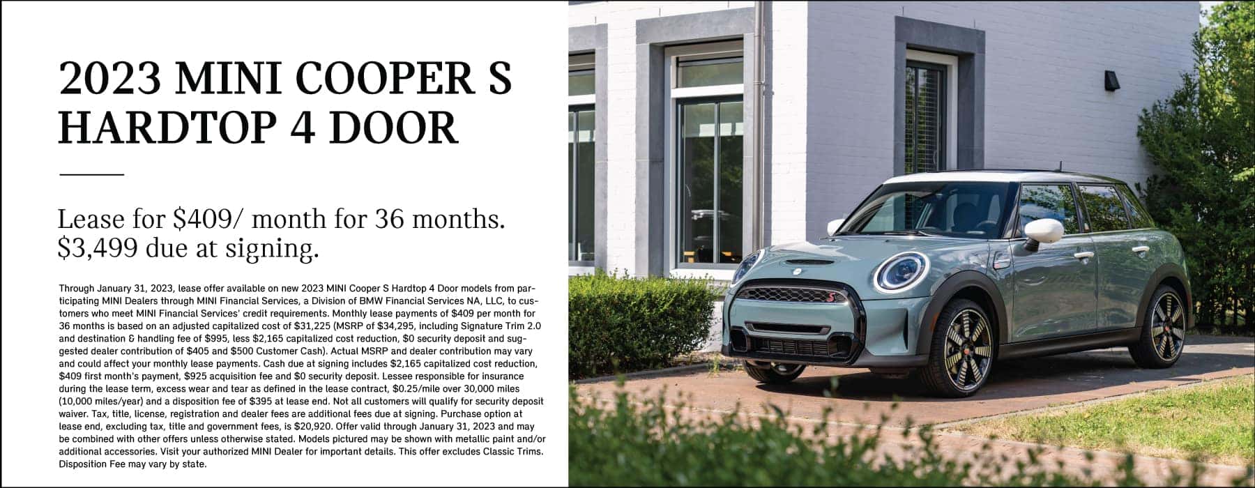 2023 MINI Cooper S Hardtop 4 Door Lease | Bill Jacobs MINI