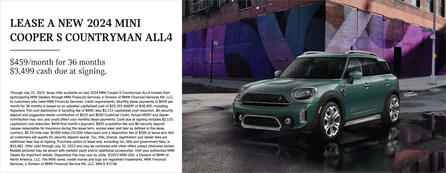 MINI Cooper Countryman Lease Offer | Bill Jacobs MINI