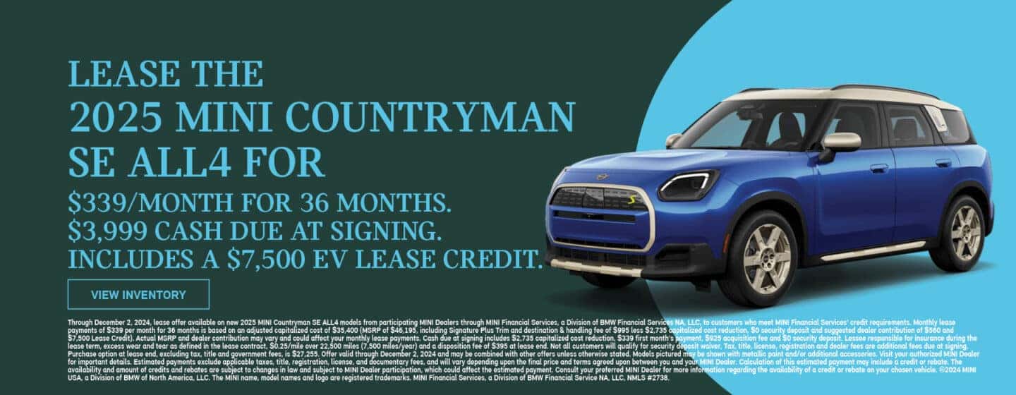 2025 MINI Countryman SE Lease | Bill Jacobs MINI