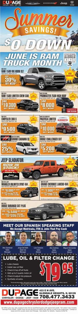 Current Ad | DuPage Chrysler Dodge Jeep RAM