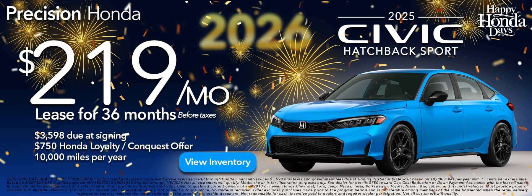 Honda & Used Car Dealer Downey, CA - Precision Honda