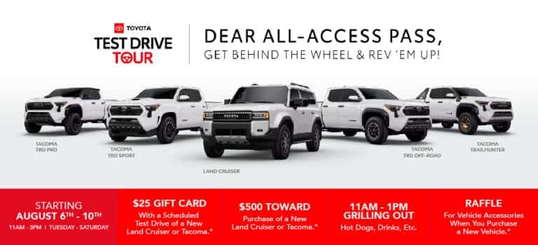 Test Drive Tour Event | Jay Wolfe Toyota Kansas City