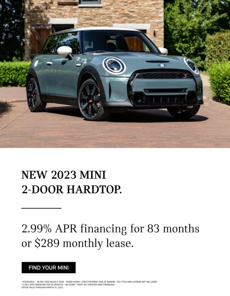 Monthly Specials | MINI of Omaha | ONYX Automotive