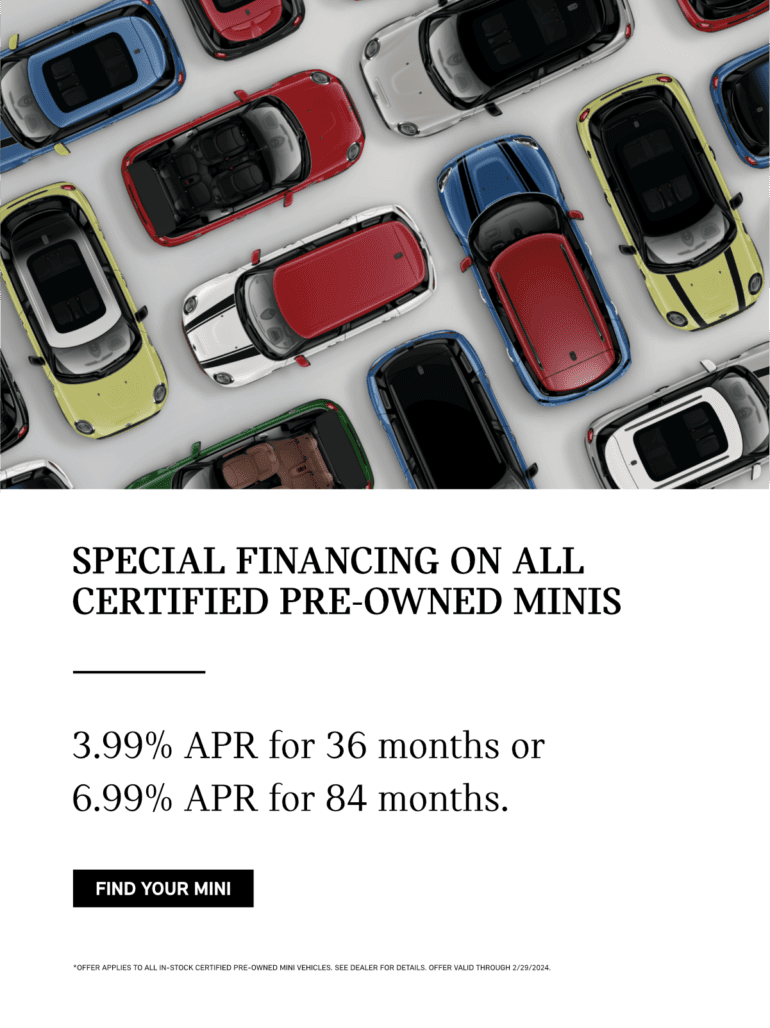 Monthly Specials | MINI of Omaha | ONYX Automotive