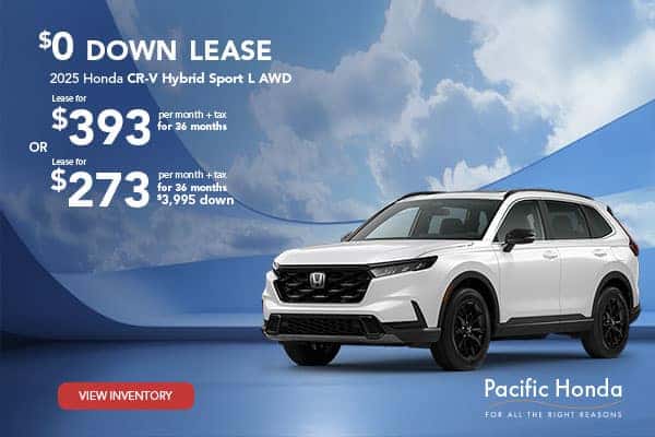 2025 Honda CR-V Hybrid Sport L AWD Sept25 | Pacific Honda San Diego