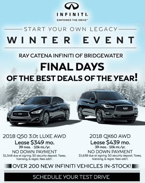 INFINITI Winter Event | Ray Catena Auto Group