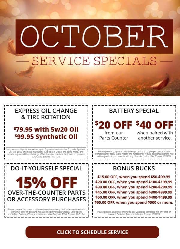 Auto Service Specials | Victory Honda of Plymouth near Ann Arbor