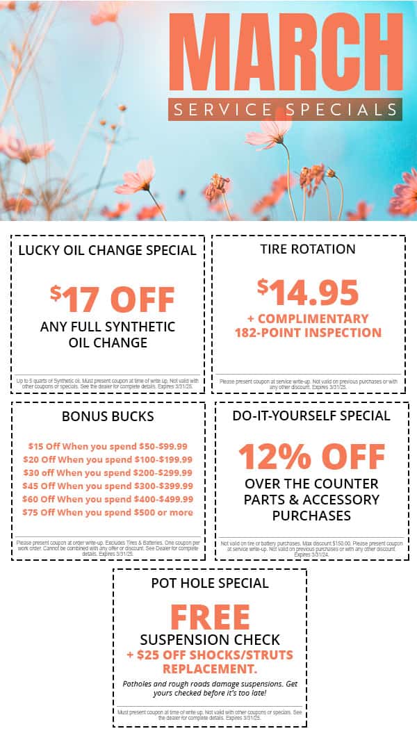 Auto Service Specials | Victory Nissan of Dickson near Dickson