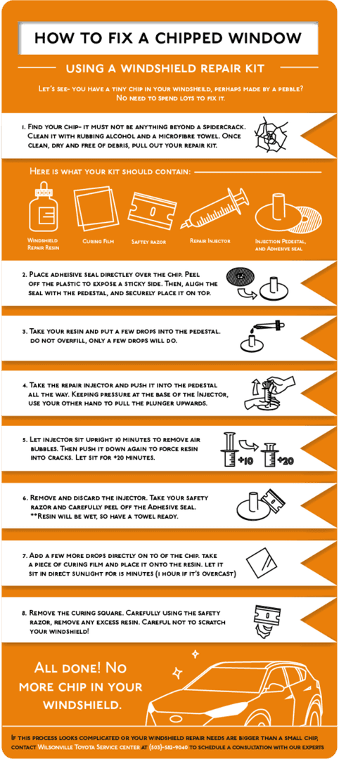 How to Easily Fix a Chipped Windshield | Wilsonville Toyota